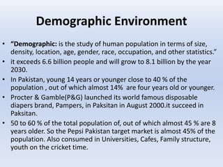 Marketing presentation(Demographic Environment of Company) | PPTX