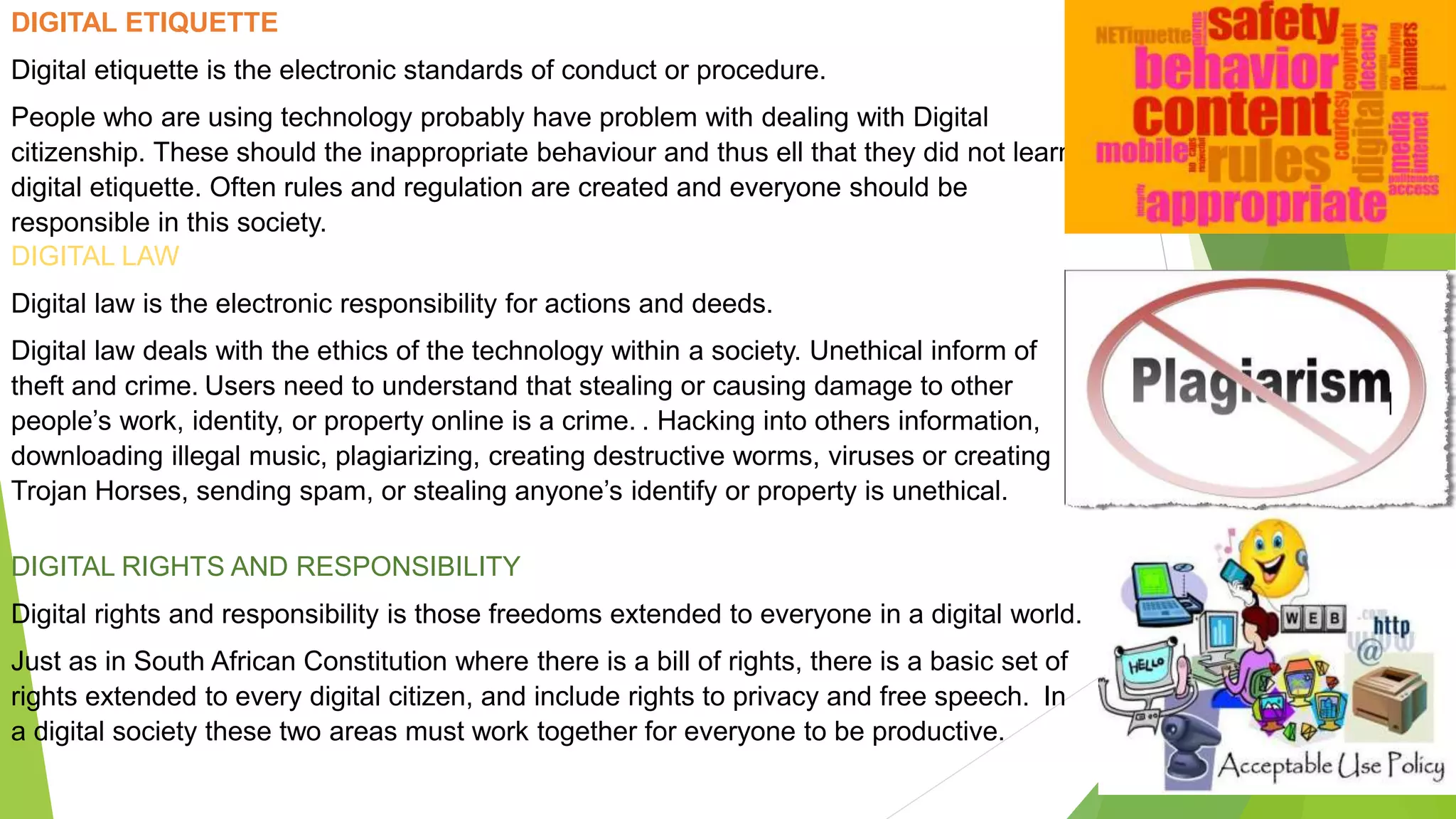 digital citizenship | PPTX | Internet | Computing