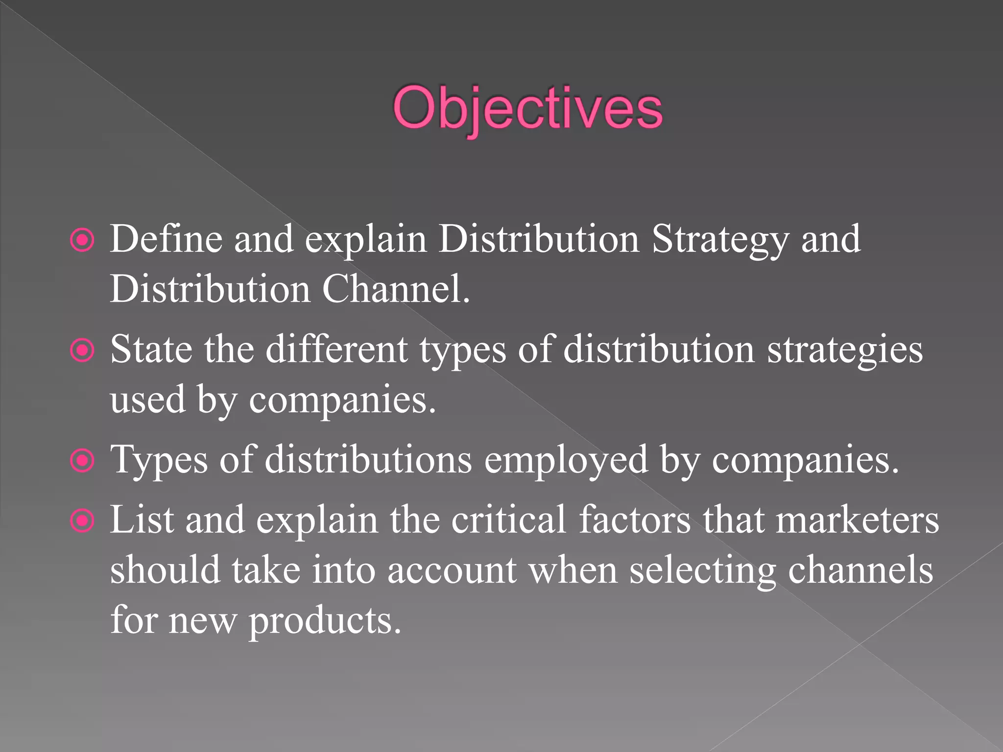 Marketing presentation on Distribution | PPTX