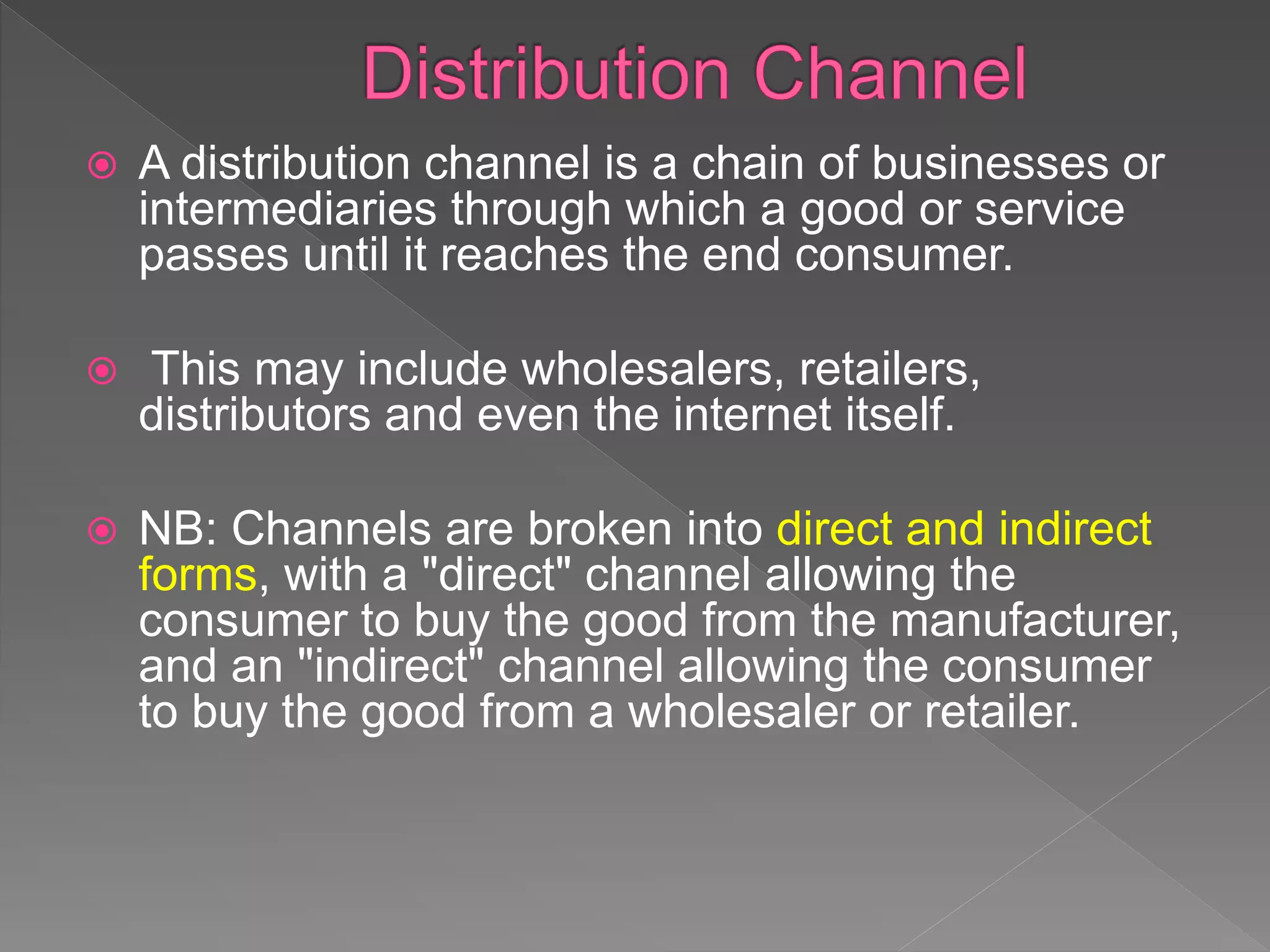 Marketing presentation on Distribution | PPTX