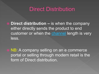 Marketing presentation on Distribution | PPTX
