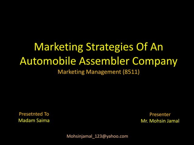 Marketing Strategies of AUDI with marketing mix | PPTX