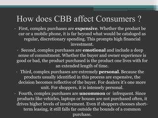 Presentation on Complex Buying Behavior (CBB) | PPT
