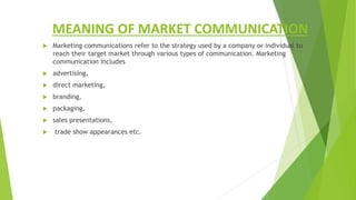 Presentation on Marketing communication process | PPTX