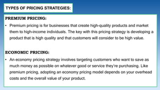 Pricing methods and strategies | PPTX