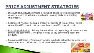 Marketing presentation on Pricing | PPT