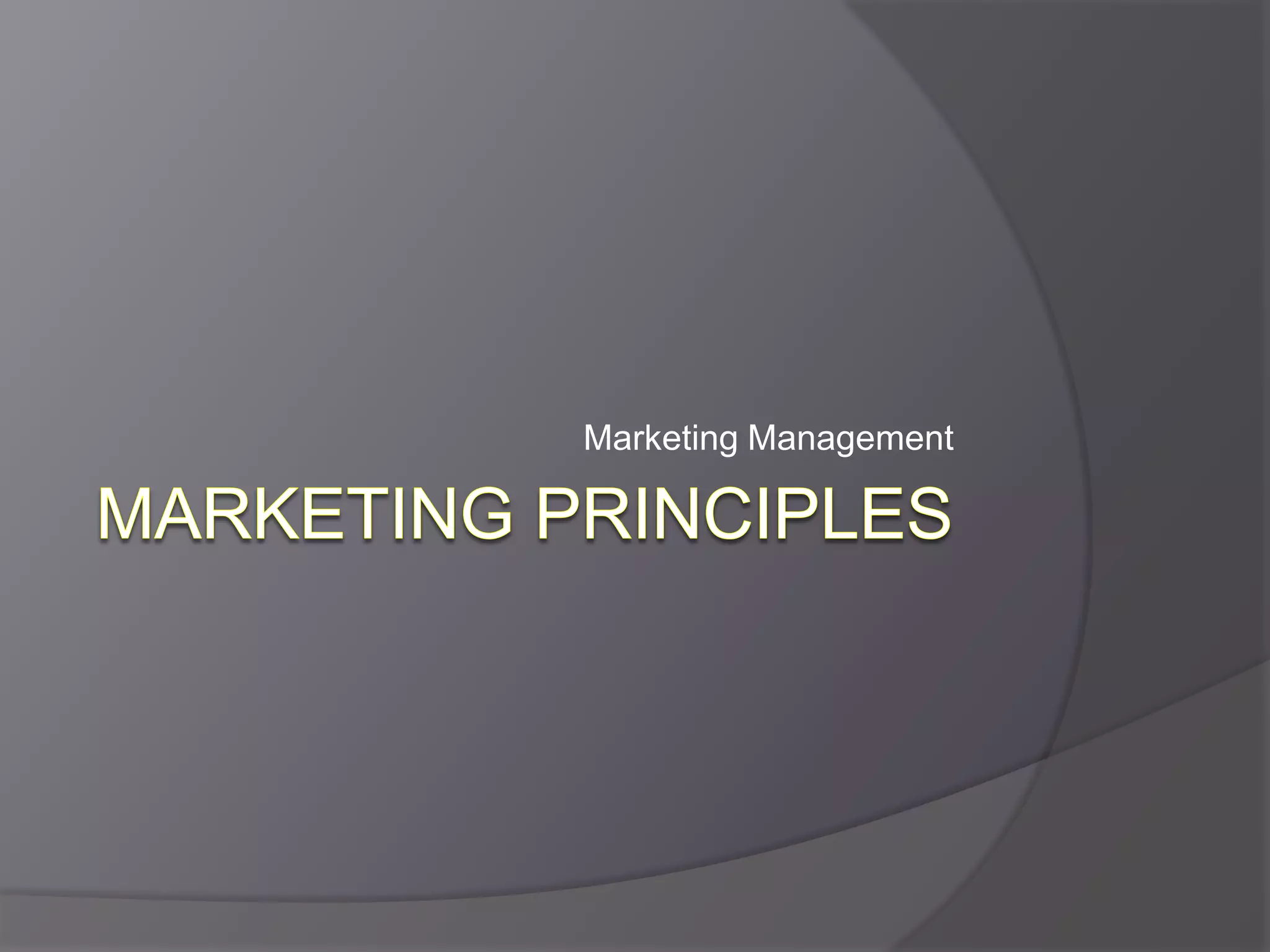 Marketing principles | PPT