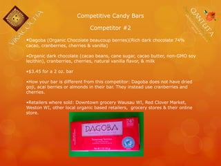 Marketing principles viracocha - candy bar project | PDF