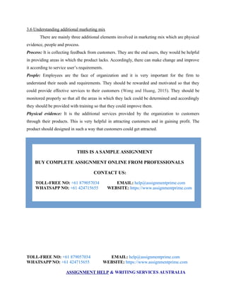 Marketing Principles Sample Assignment - Assignment Prime Australia | PDF
