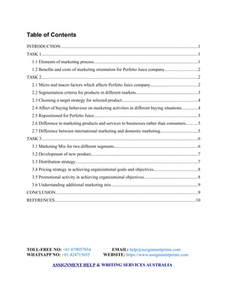 Marketing Principles Sample Assignment - Assignment Prime Australia | PDF