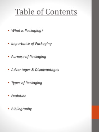 Marketing - Packaging Project CBSE | PPTX