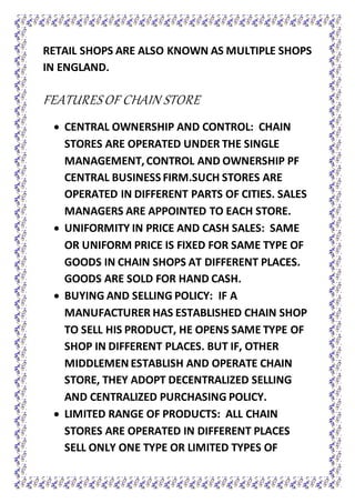 Marketing project | DOCX | Retail Industry | Industries