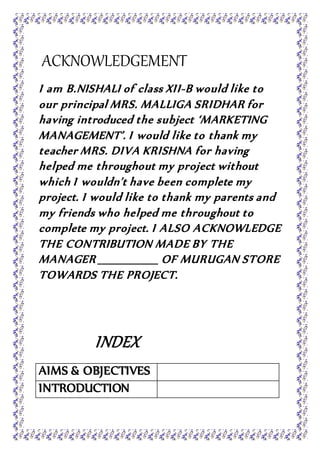 Marketing project | DOCX