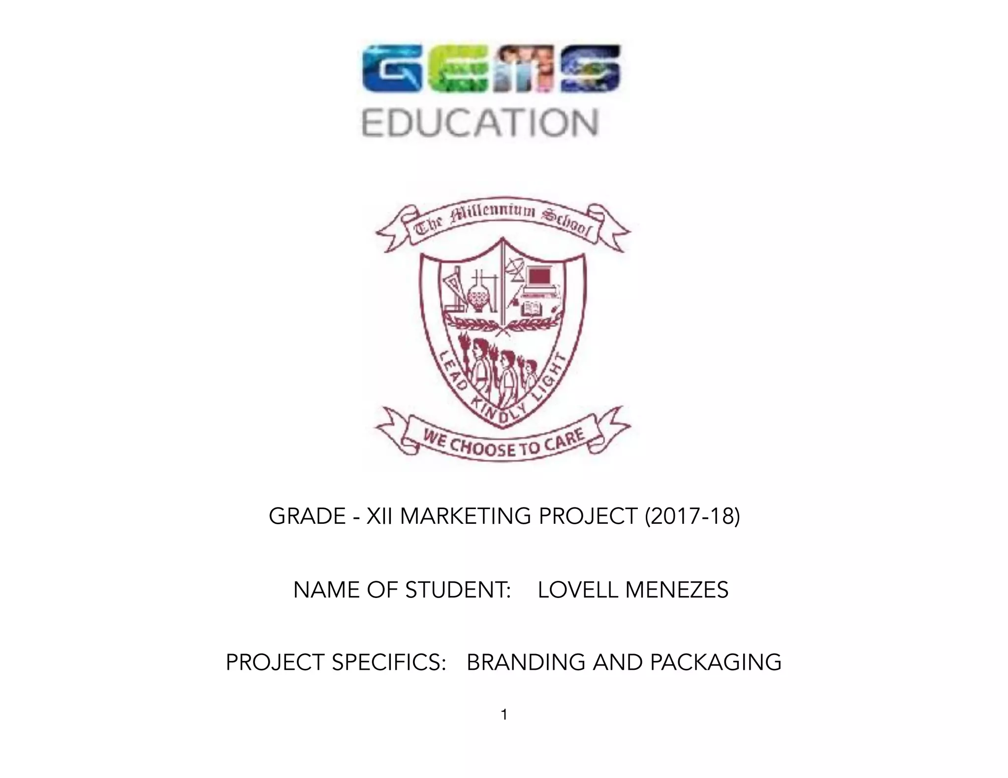 Branding and Packaging Project Class 12 Marketing ( 783 ) | PDF