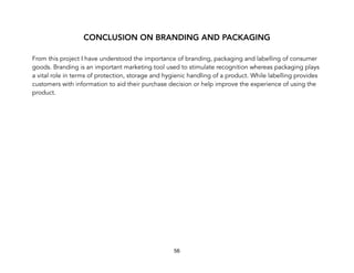 Branding and Packaging Project Class 12 Marketing ( 783 ) | PDF