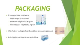 Marketing project on KINLEY water bottle | PPTX