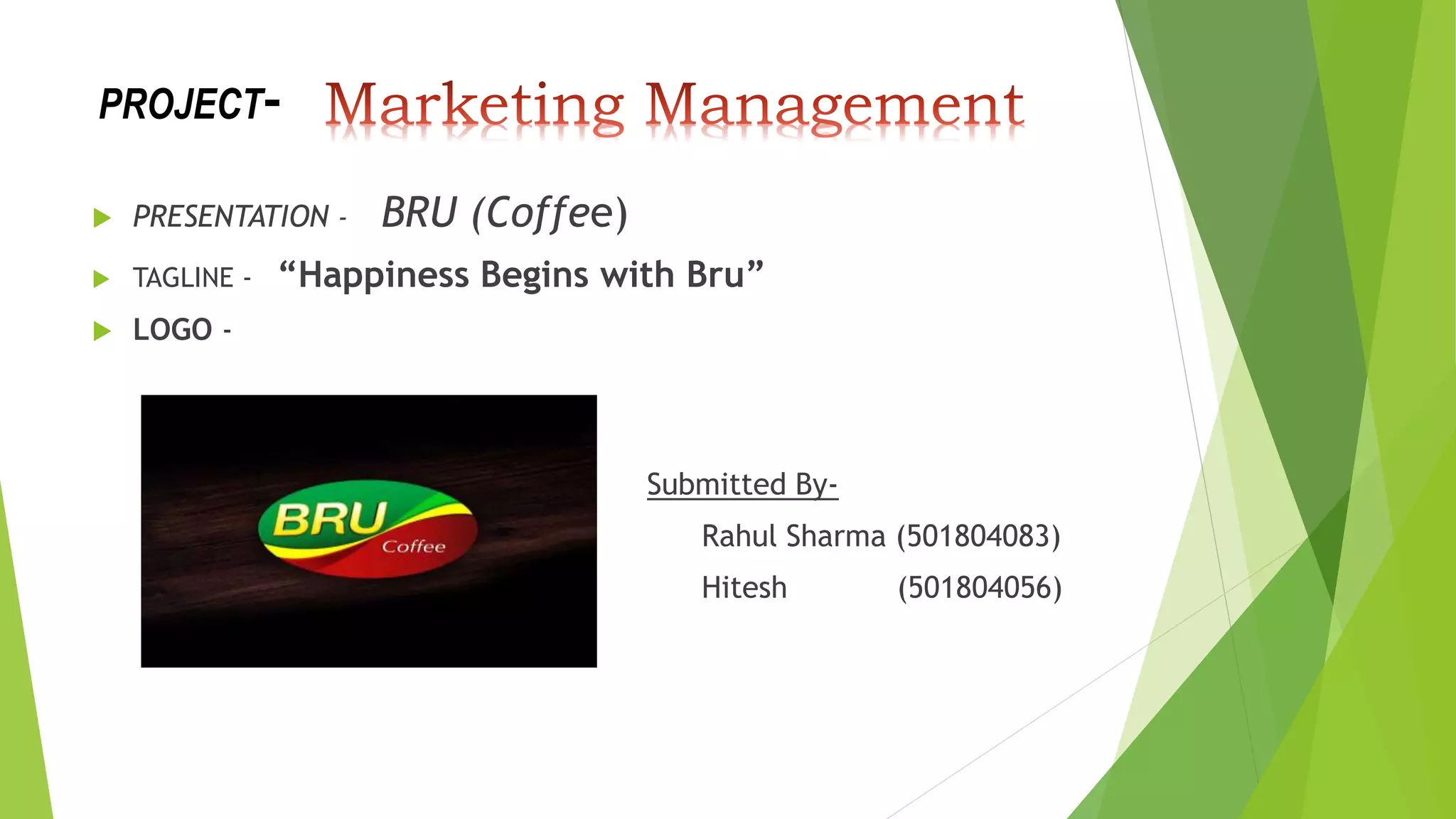 marketing project bru coffee MBA 1st year | PPTX