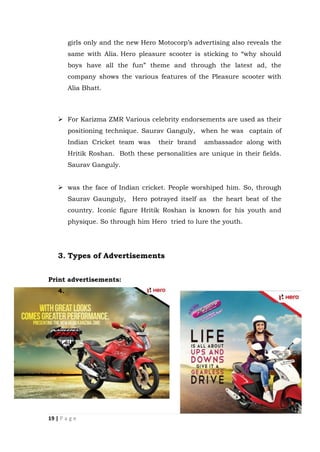 Marketing project report on hero motocorp | PDF