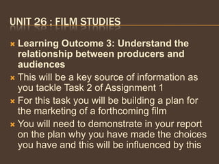 Marketing and Promoting a Film - Film Studies | PPT