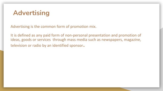 Marketing. scope of promotion. advertising, personal selling | PPT