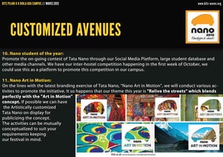 Waves 2012 : Marketing Brochure (Tata Nano) | PPT