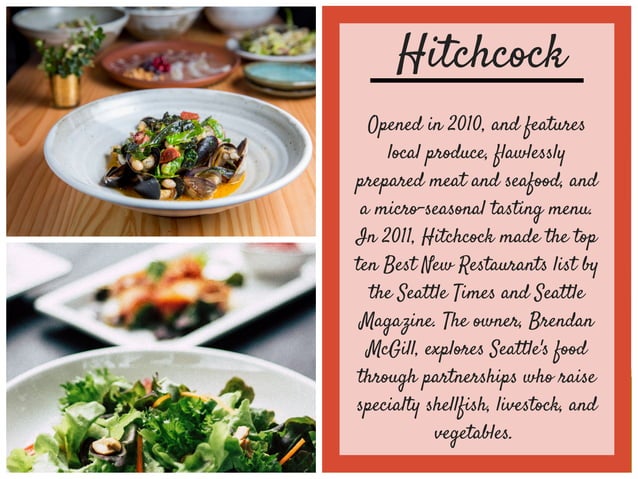 Seattle Dining Guide: Top 6 Restaurants | PDF