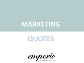 Marketing quotes | PPTX