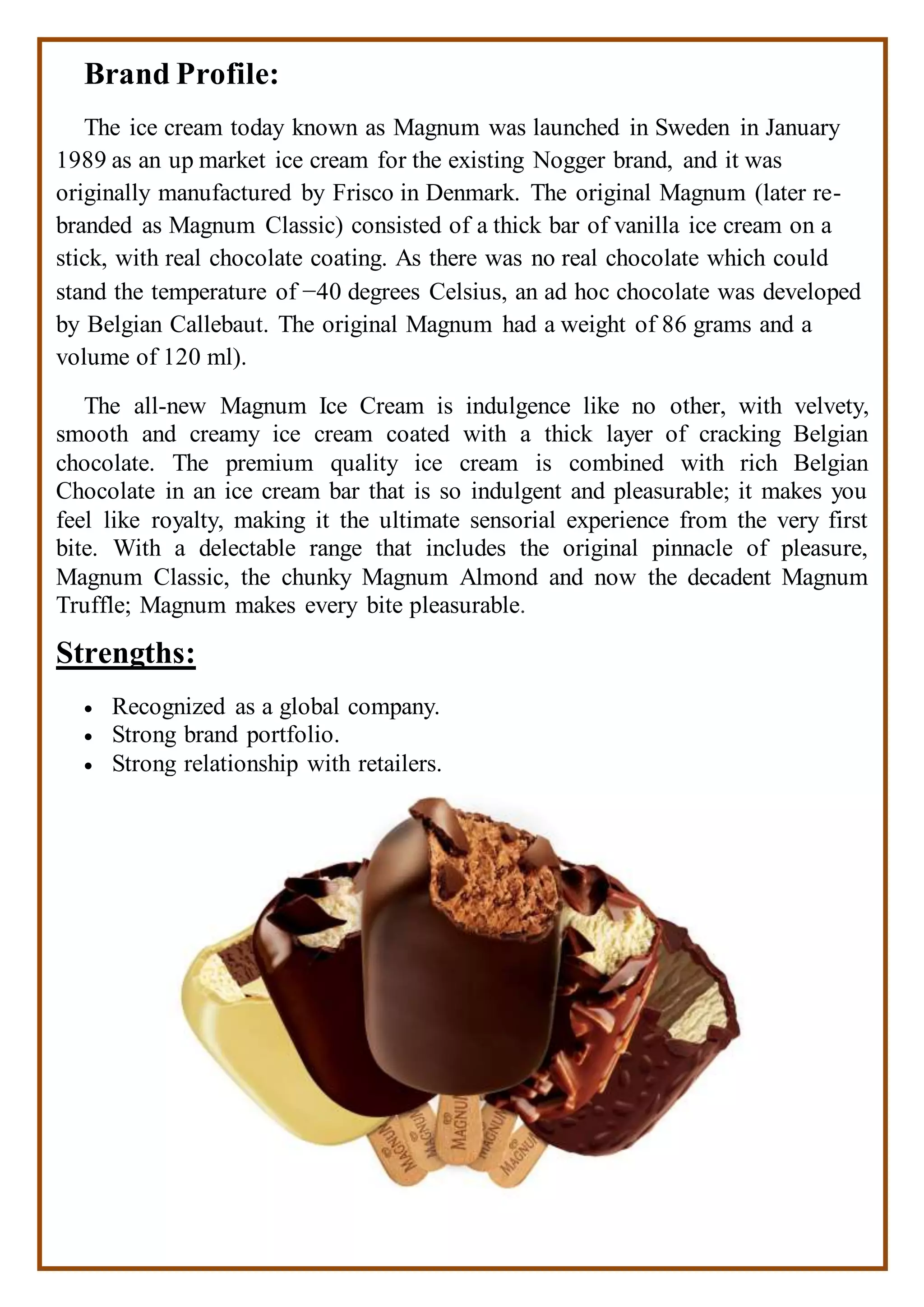 Walls Magnum Marketing Report | DOCX