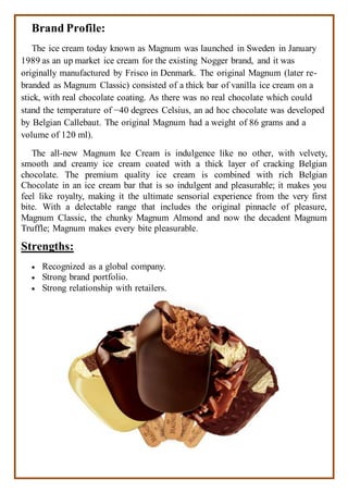 Walls Magnum Marketing Report | DOCX