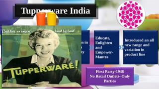 Marketing Report On Tupperware | PPT