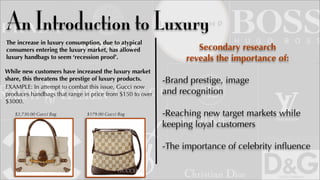 Marketing Research: Luxury Handbags | PDF