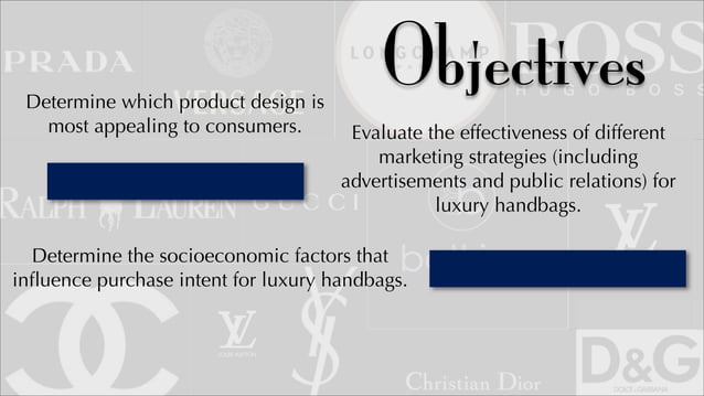 Marketing Research: Luxury Handbags | PDF