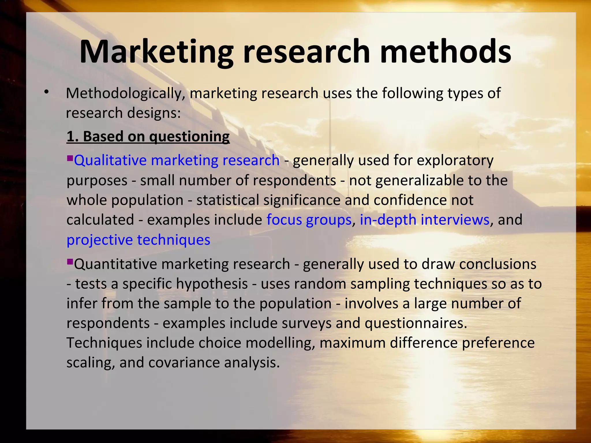 Marketing research | PPT