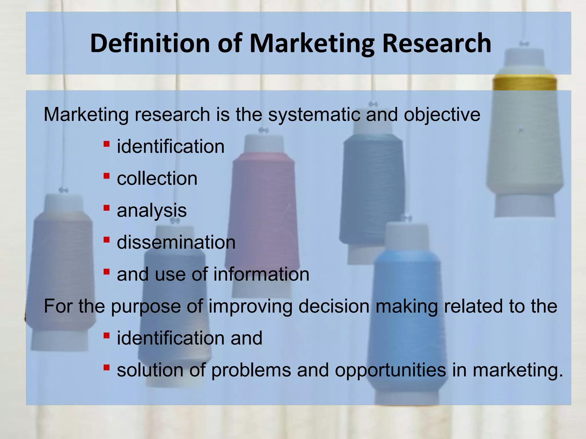Marketing research | PPT