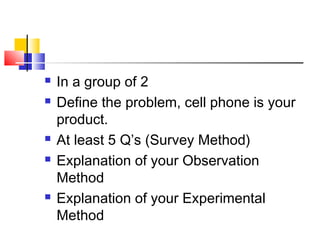 Marketing research | PPT