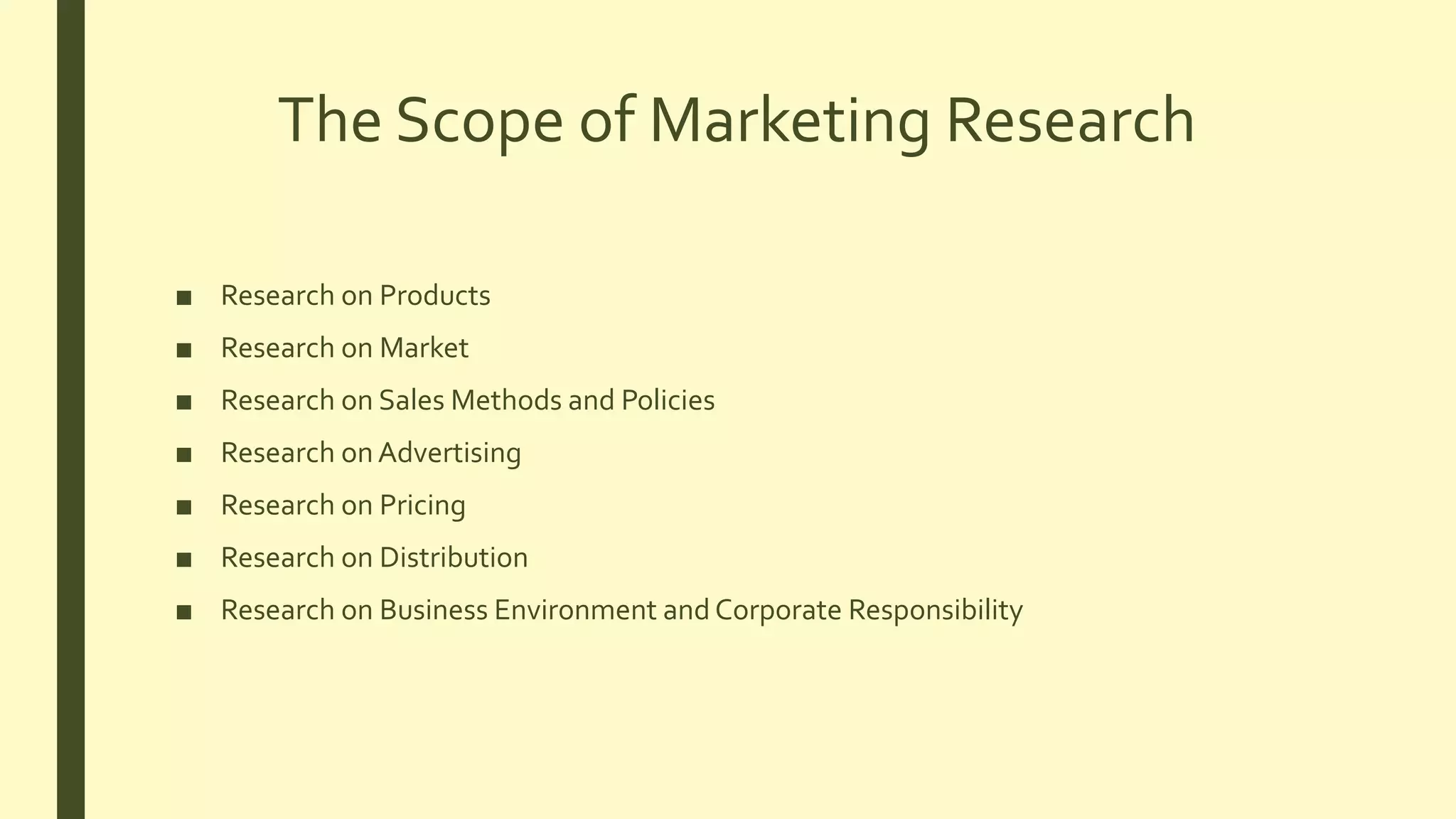 Marketing research | PPT