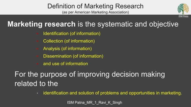 Marketing research lecture-1-introduction_to_research | PPT | Free Download