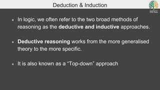 Marketing research lecture-6-induction_deduction | PPT