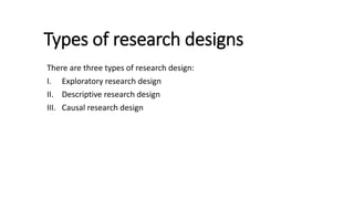 Marketing research designs ppt | PPTX