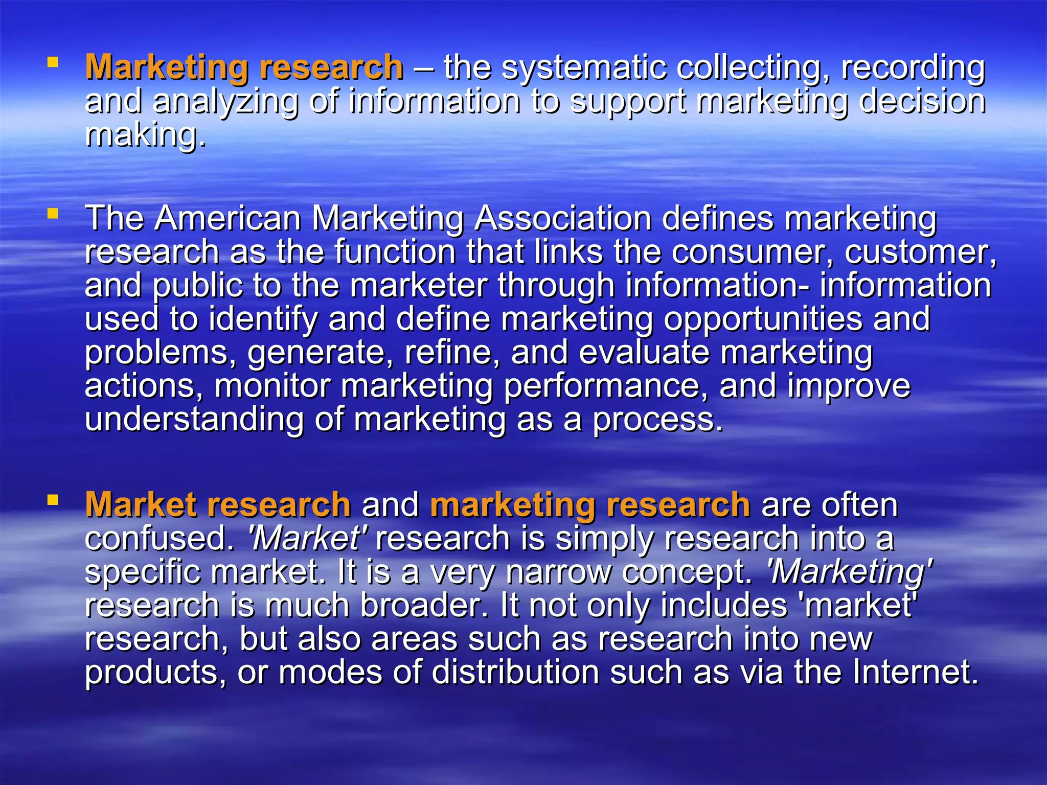 Marketing research ii. | PPT