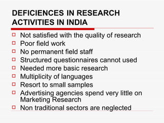 Marketing Research In India | PPT
