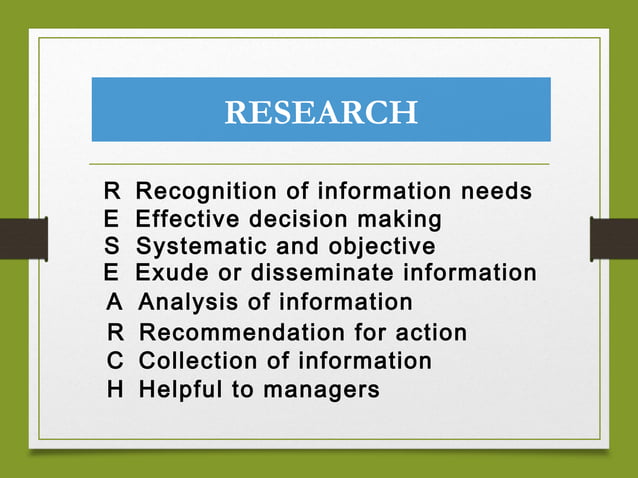 Marketing Research Introduction | PPT