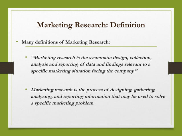 Marketing Research Introduction | PPT