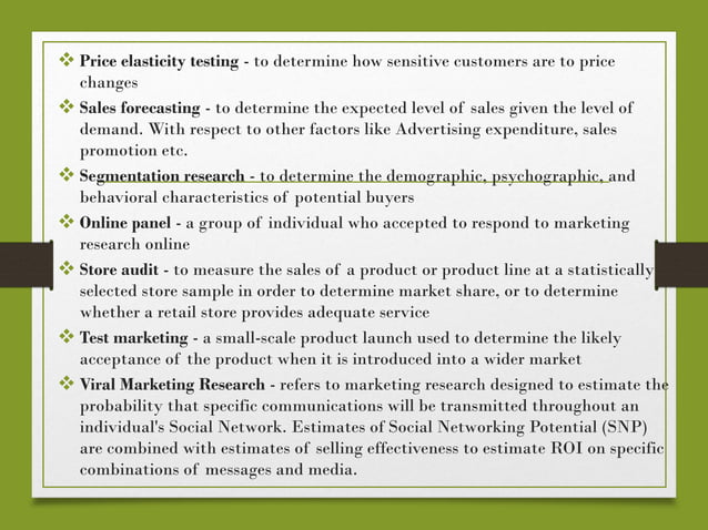 Marketing Research Introduction | PPT