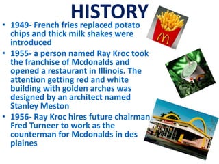 Marketing research on_mc_donalds | PPT