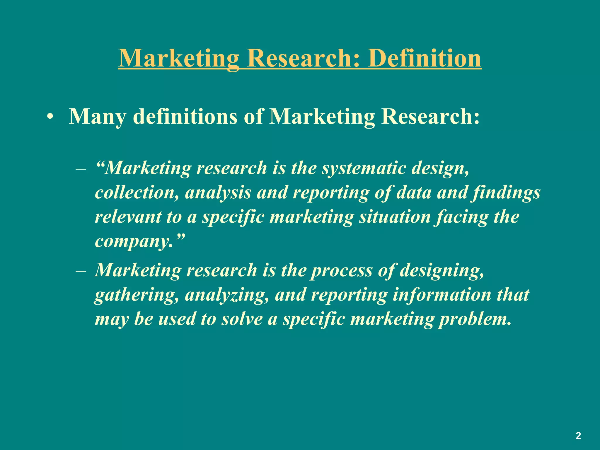 Marketing research process | PPT
