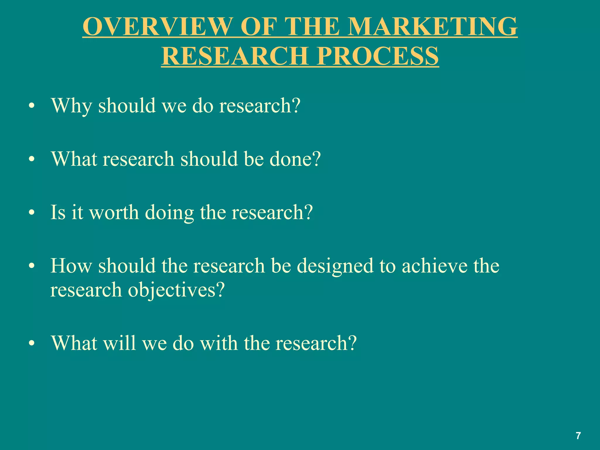 Marketing research process | PPT