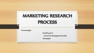 Marketing research process | PPTX