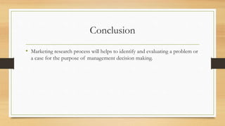 Marketing research process | PPTX