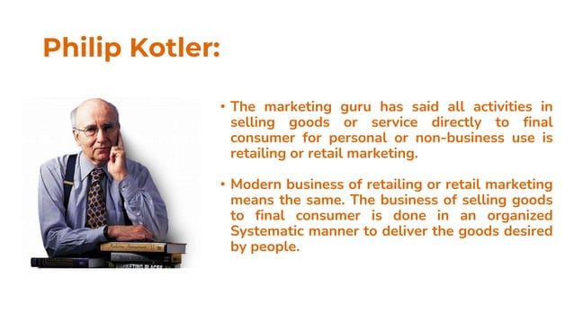 Marketing retailing presentation general content | PPT